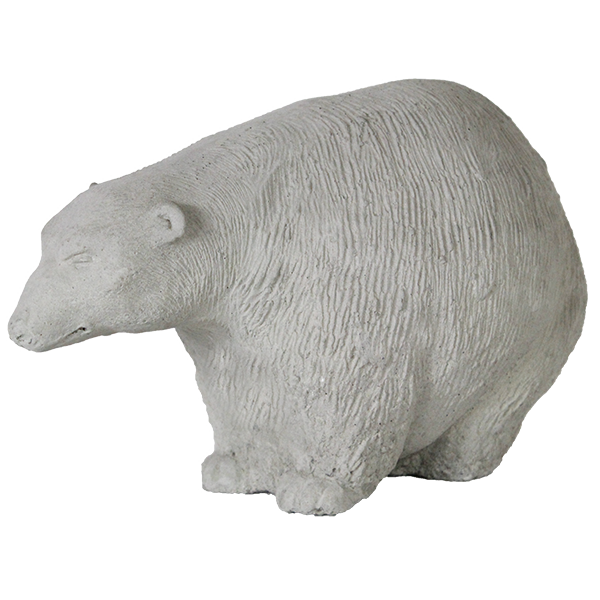 Polar Bear Concrete Animal Garden Statue Cement Figurine - Garden ...
