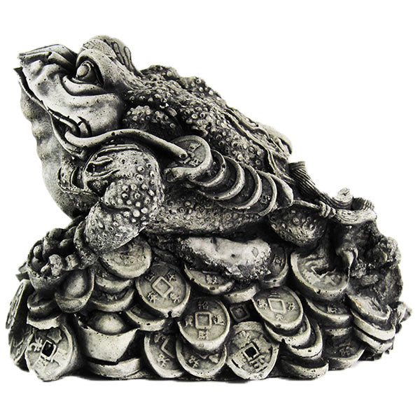 Toad Statue Chan' Chu Figure Home and Garden Feng Shui Money Frogs ...
