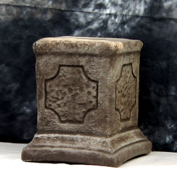 Small Square Pedestal-Concrete Base - Garden statuary in USA