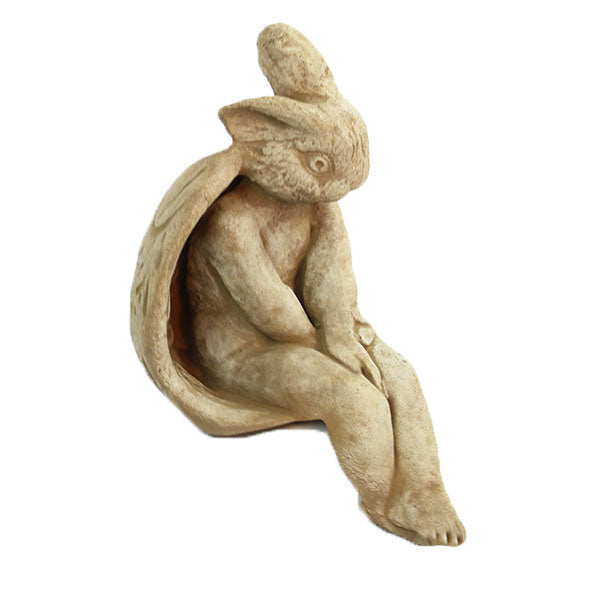 Rabbit Cherub Garden Statue Home and Garden Rabbit Statuary - Garden ...