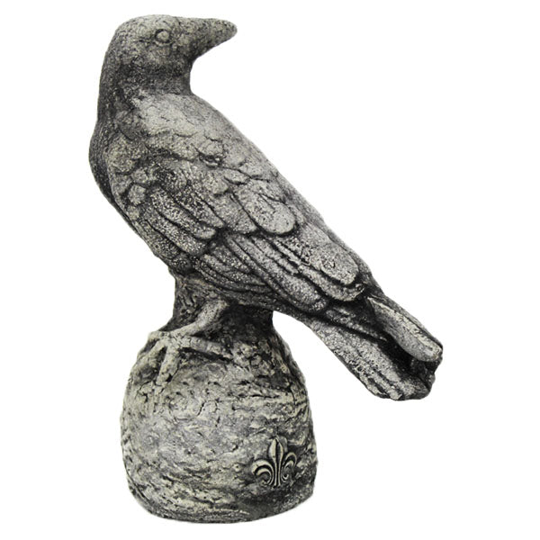 Small Raven Garden Statue-Concrete Crow Garden Birds Statues - Garden ...