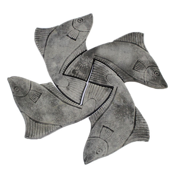 Koi Fish Stepping Stones set of 4 - Japanese Garden Décor - Garden ...